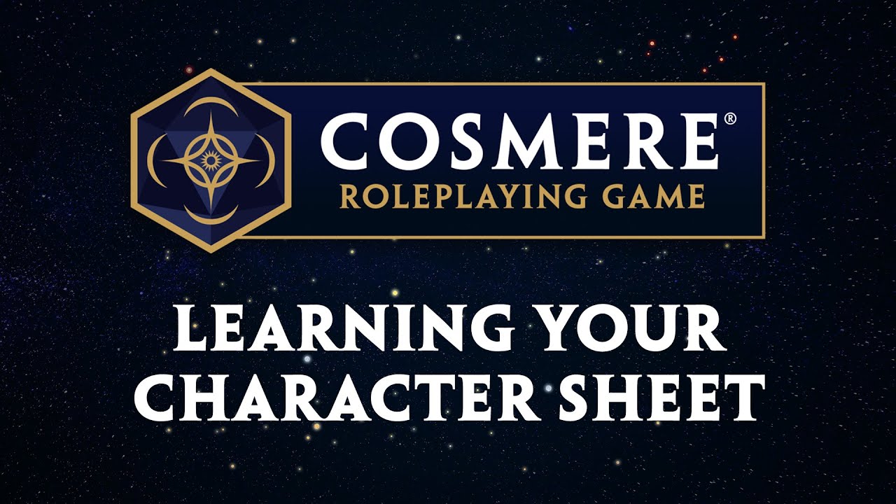 Learning Your Cosmere RPG Character Sheet | Let's Play the Cosmere RPG