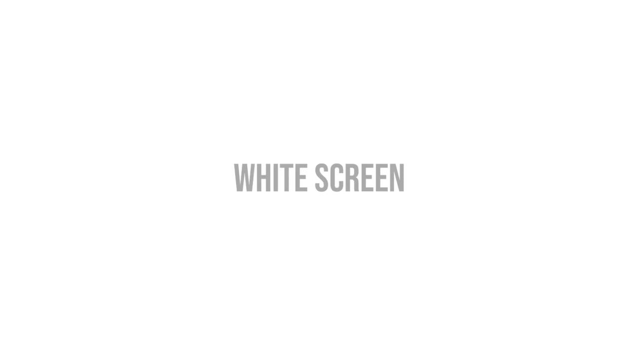 White Screen test by TechFry
