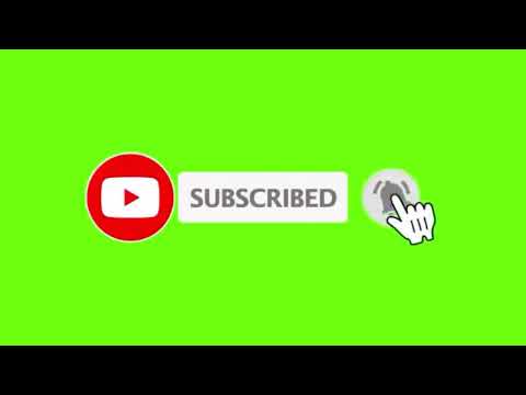 GREEN SCREEN SUBSCRIBE BUTTON FREE || NO COPYRIGHT