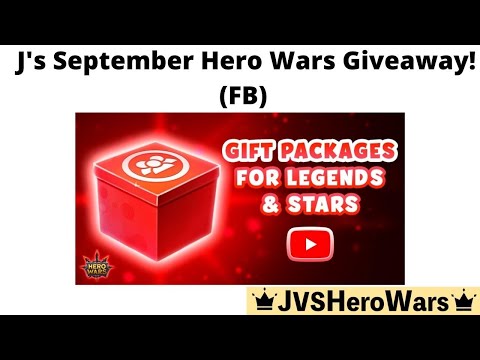 Hero Wars J's September FB Contest Giveaway!