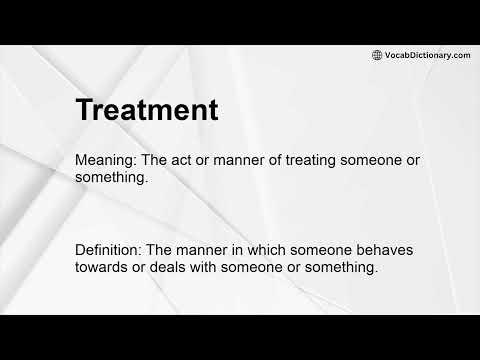 Treatment Meaning