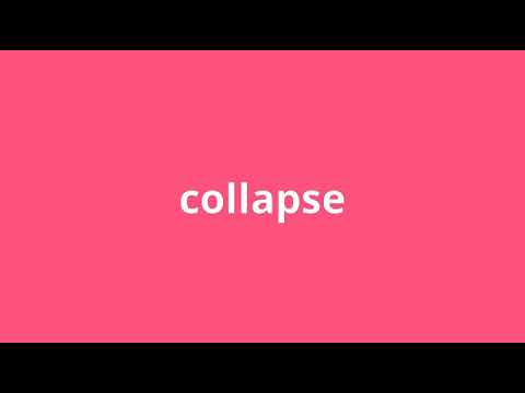 what is the meaning of collapse