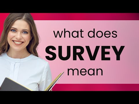 Survey — definition of SURVEY