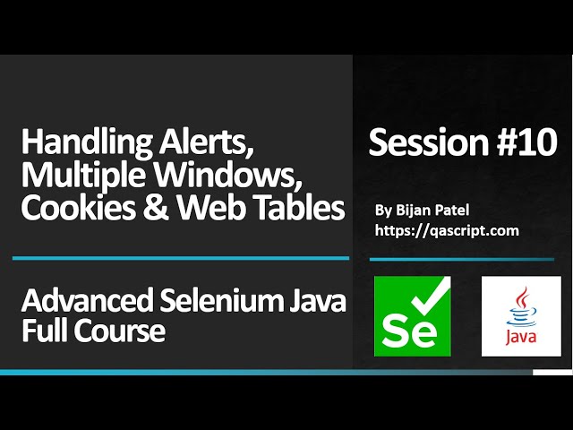 Mastering Selenium WebDriver: Handling Alerts, Multiple Windows, and ...