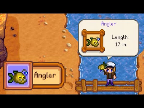 WHERE AND HOW TO CATCH LEGENDARY FISH - ANGLER Stardew Valley