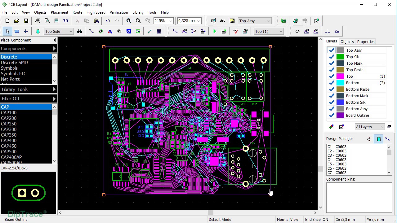 Panelizing in DipTrace, Part 2
