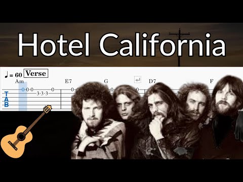 Hotel California - Guitar Solo Tab Easy