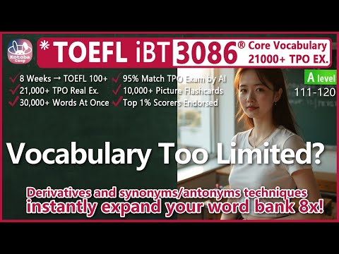 Vocabulary Too Limited? TOEFL Core 3086 Vocabulary+TPO A111-中文