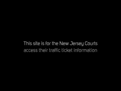 Traffic violation in the New Jersey Courts