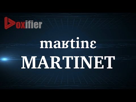 How to Pronunce Martinet in French - Voxifier.com