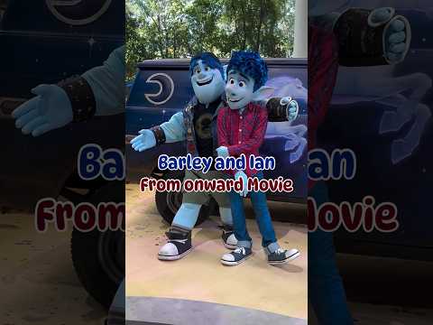 Barley and Ian from onward movie at Pixar fest #pixarfest#disneyland#disney#disneyparks#pixar