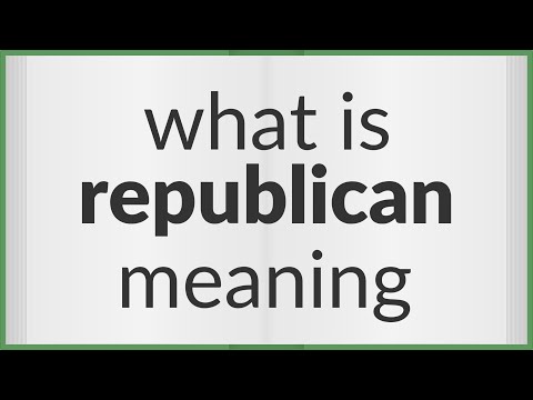 Republican | meaning of Republican
