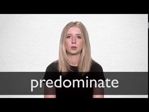 How to pronounce PREDOMINATE in British English
