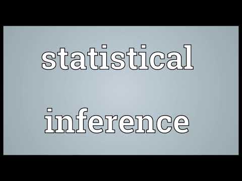 Statistical inference Meaning