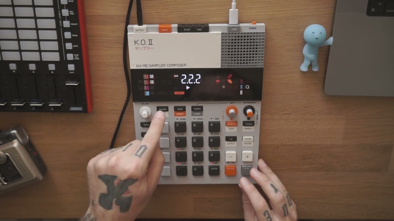 techno from scratch on the Teenage Engineering EP-133 K.O. II