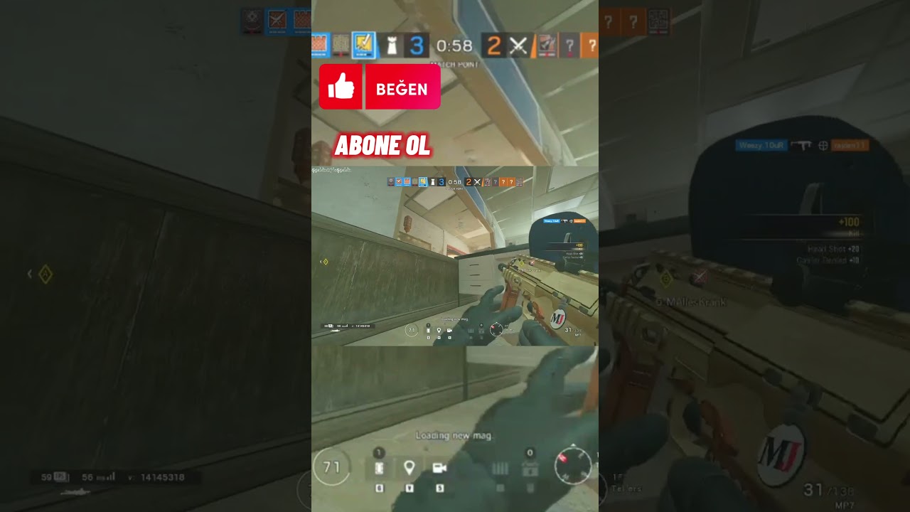 RAINBOW 6 SIEGE ASH & AIRJAB TRAP #shorts #youtubeshorts @weezy.10ur  @RainbowSixEsports