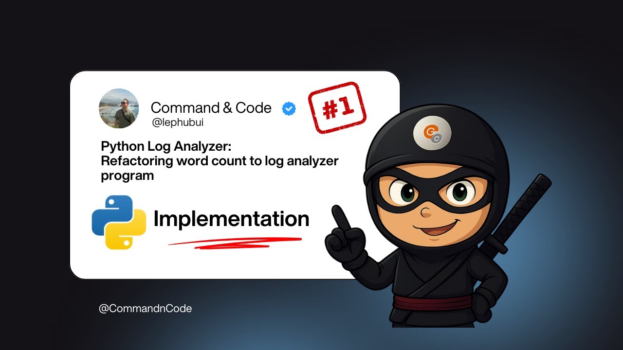 Python Refactoring Word Count To  Log Analyzer #designpatterns #python