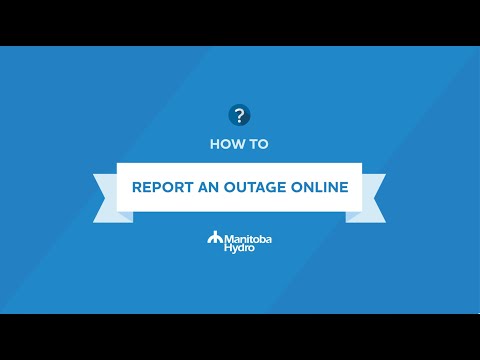 How to report an outage online