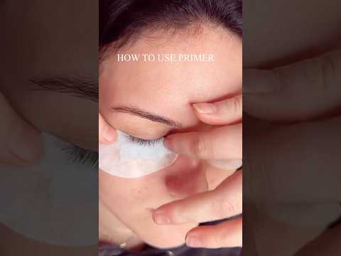 HOW TO USE LASH PRIMER #lash #lashextensions #lashboss
