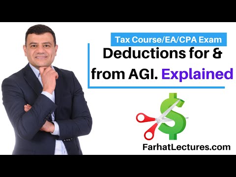 Deductions for AGI and Deductions from AGI Standard Deductions Explained