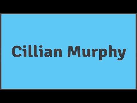 How do you say Cillian Murphy