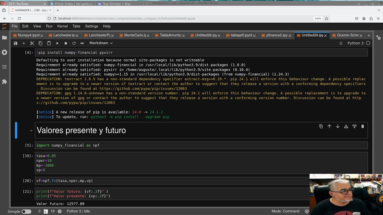 Python para matemáticas financieras 1