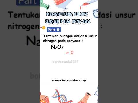 Menghitung Biloks Unsur Pada Senyawa (Part 1b) #biloks #kimia #shorts #bilanganoksidasi