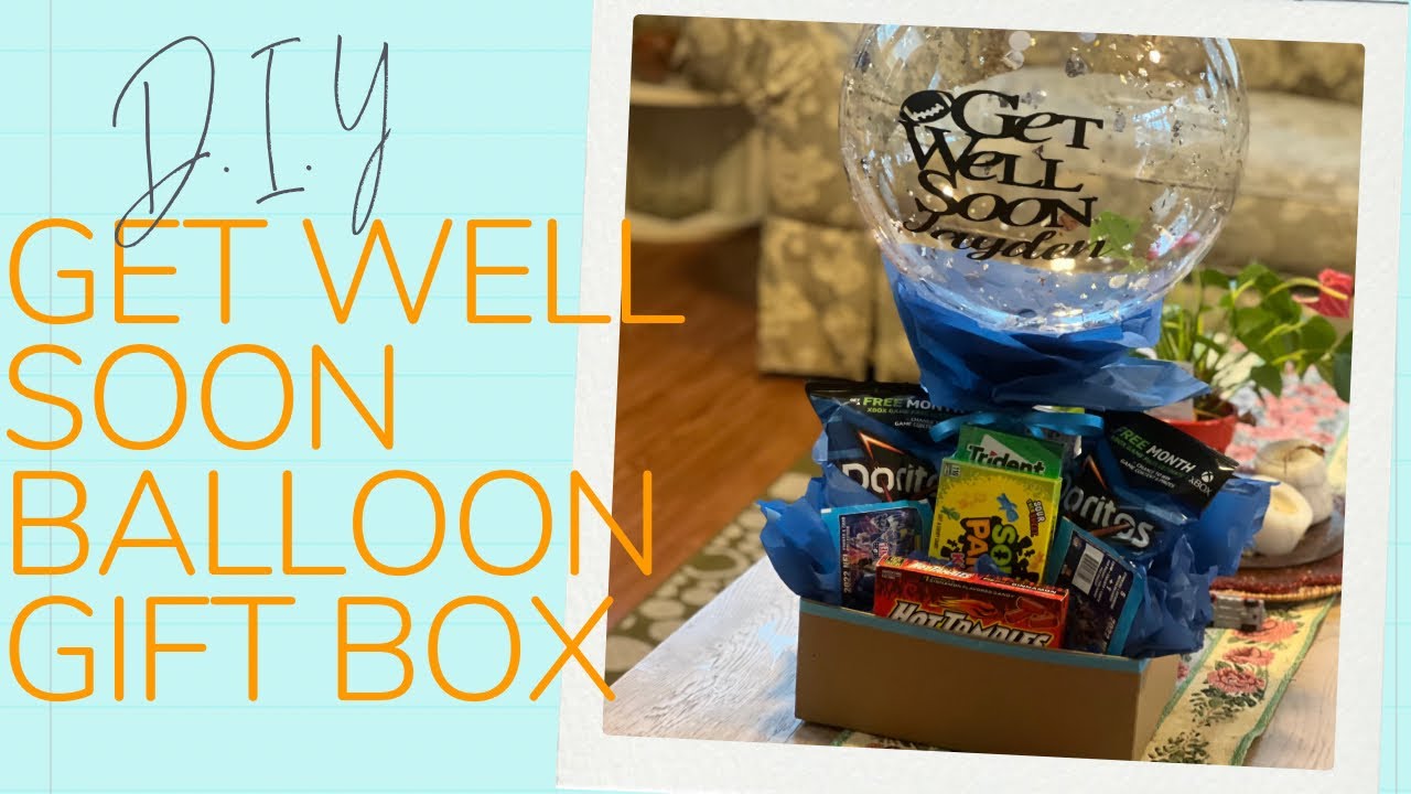 DIY Get Well Soon Balloon Gift Box// Daisy dhey
