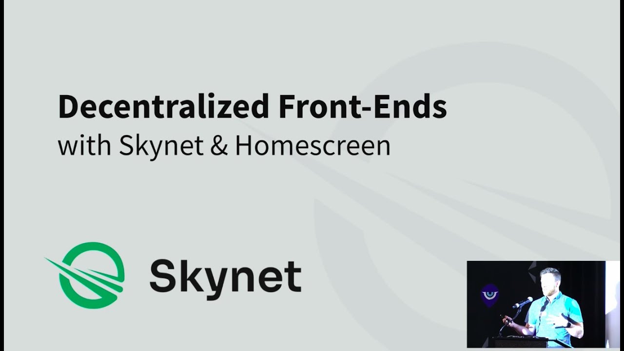 Skynet Labs - Skynet: Decentralized FrontendsVia Our New Homescreen