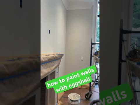how to paint walls with eggshell