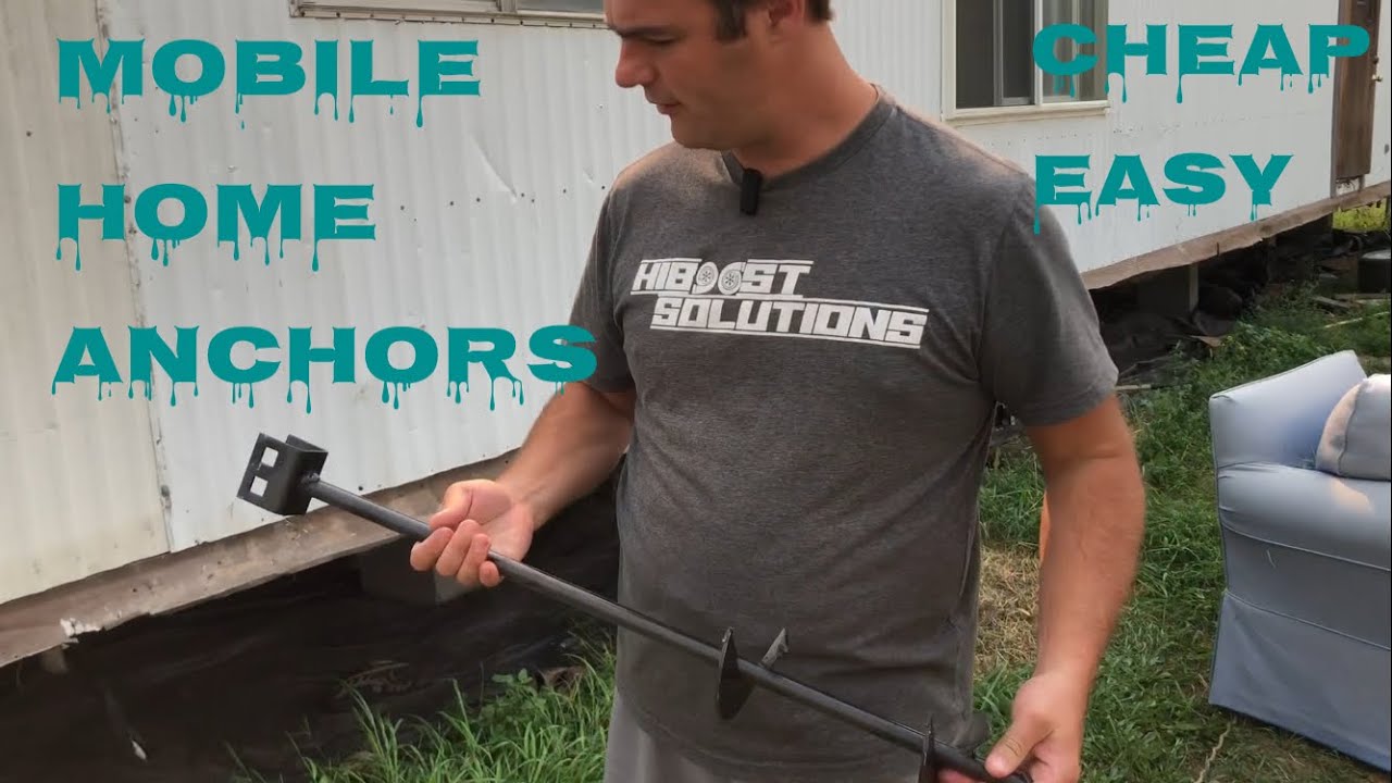 Mobile home anchors, the easy way!