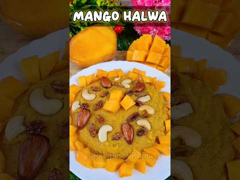 Easy Mango Halwa | Mango Sheera Recipe #shorts #mango #mangosheera #halwa