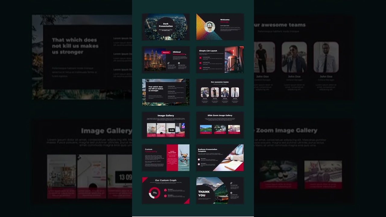 Free Download Template PPT Business Dark