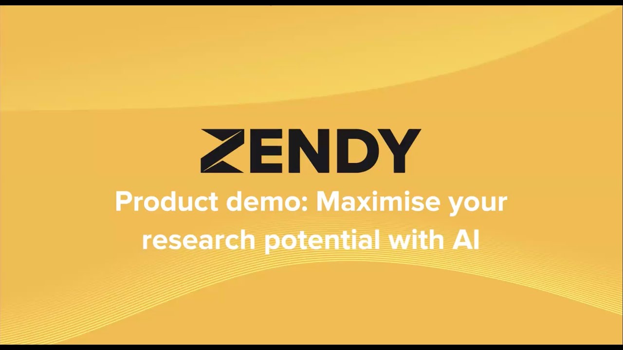Boost Your Research Workflow with AI: Live Zendy Demo & Walkthrough