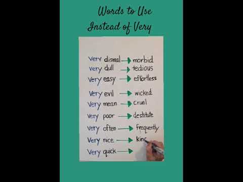 Words to Use Instead of Very #shorts