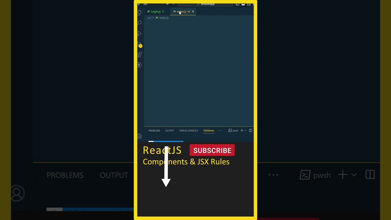 React JS Components - React JS Tutorial (React Pages, Syntax, JSX Rules) React Full Course #shorts