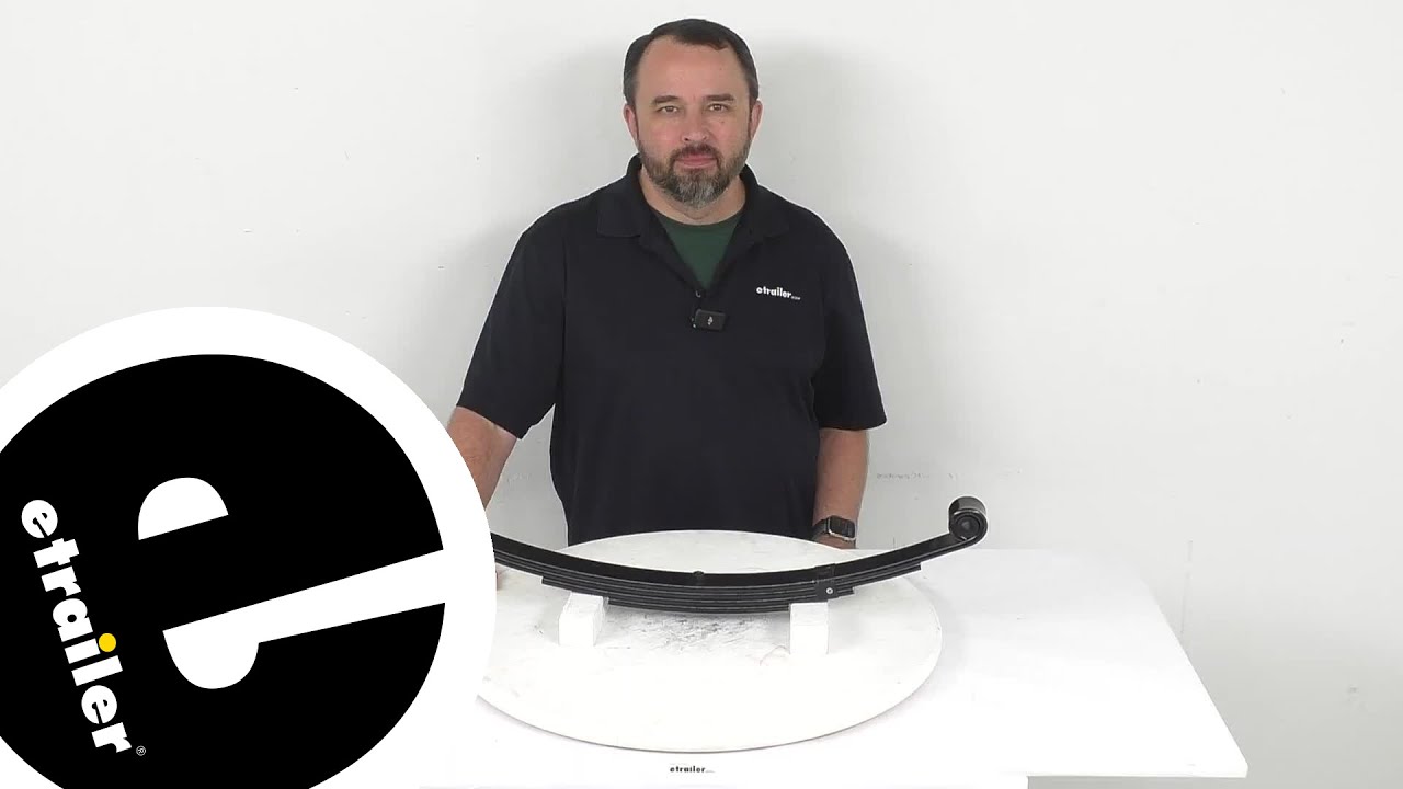 Review of EMCO Trailer Leaf Springs - 4 Leaf Slipper Spring Open Eye 4700 lbs Trailer Axle - EM68RB