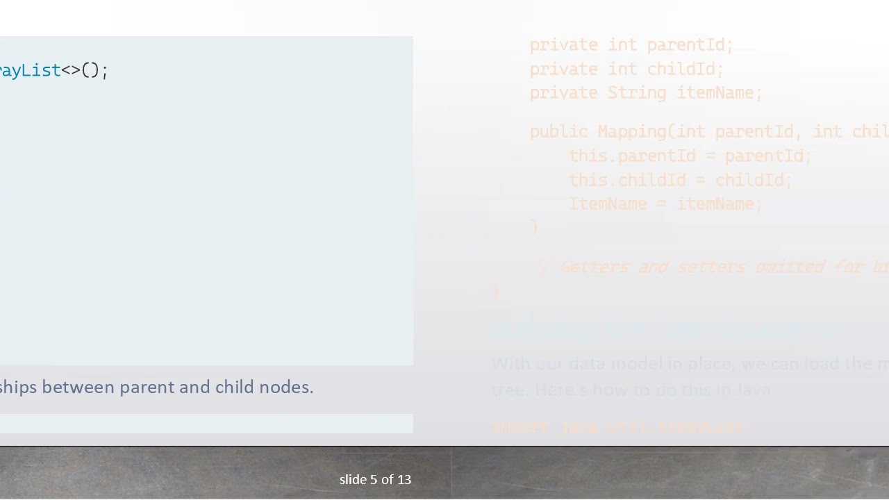 Convert a Tree Structure from Database to JSON Object in Java