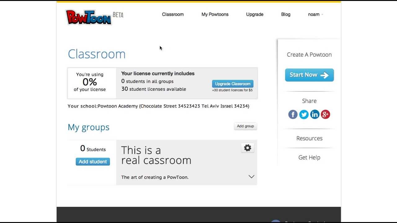 Getting Started with the Classroom accounts