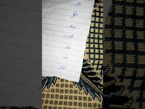Days of the week Urdu/learning video for kids week days name in urdu New/video 2021
