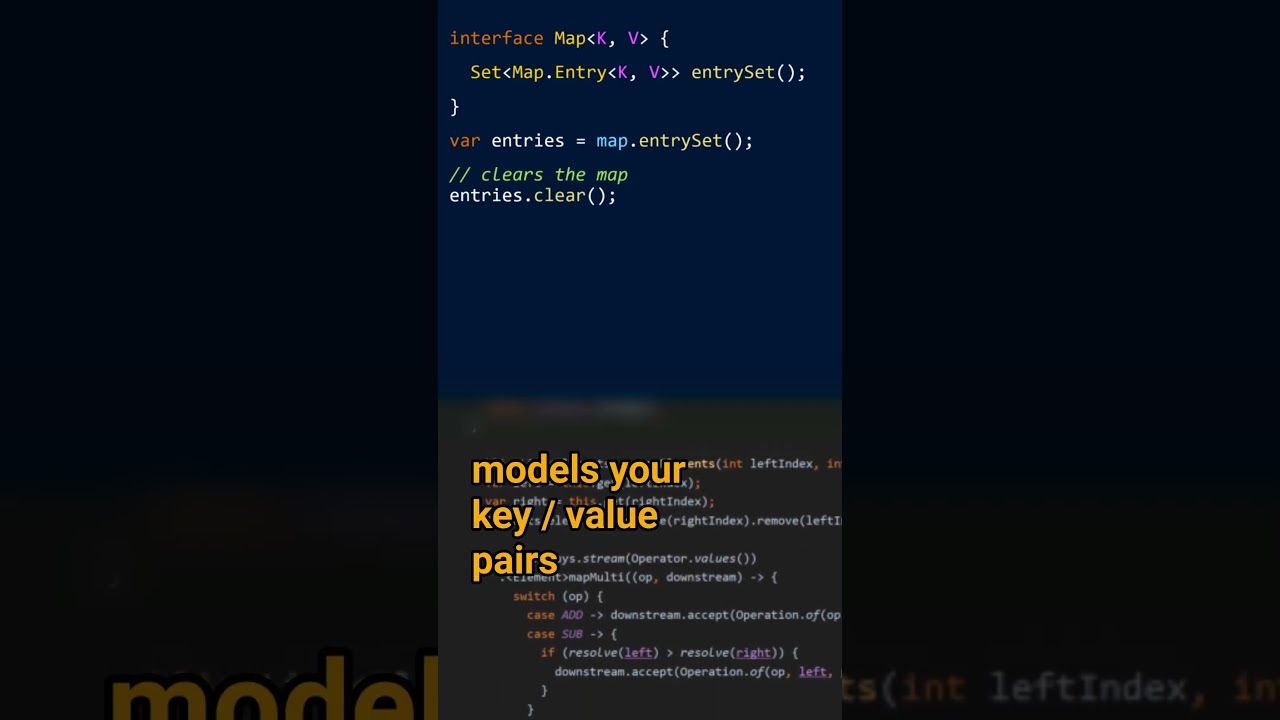 What is an entry set? - Cracking the Java Coding Interview