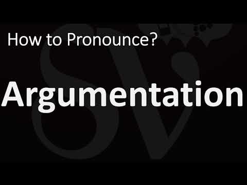 How to Pronounce Argumentation? (CORRECTLY)