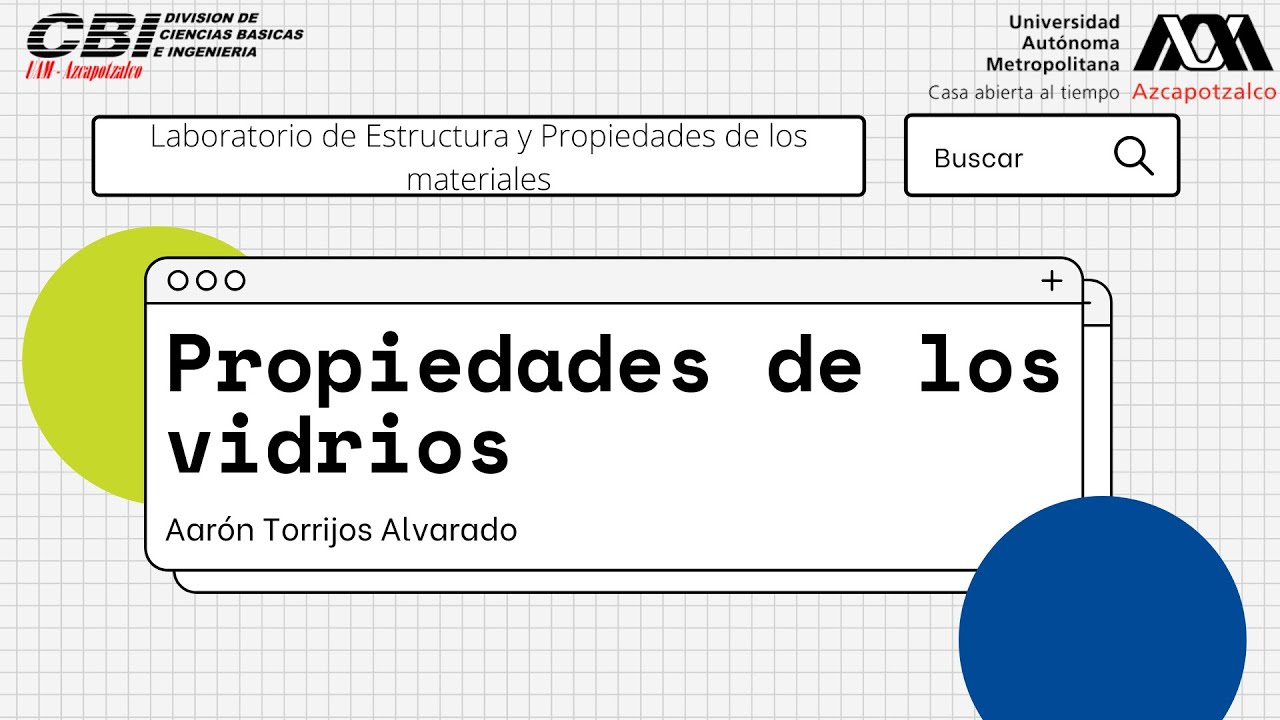 Propiedades de los vidrios