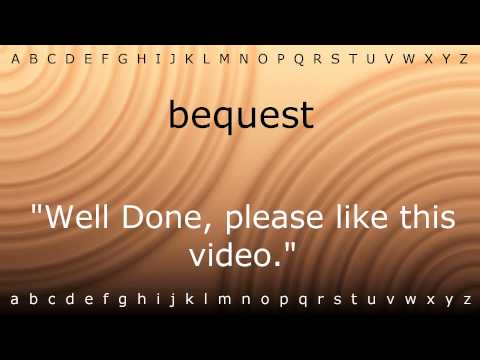 Here I will teach you how to pronounce 'bequest' with Zira.mp4