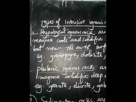 The Difference between Hypabysal and Plutonic igneous rocks