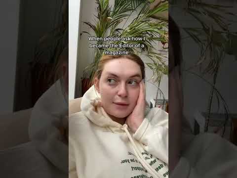 When people ask how I became the Editor of a magazine