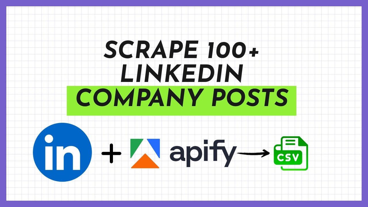 How to Scrape ANY LinkedIn Company Posts Without an Account (No Login/Cookies) for high intent leads