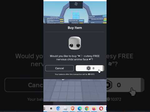 SNIPED #110/350 cutesy FREE nervous chibi anime face #codes #roblox #freeugc #freeugclimiteds