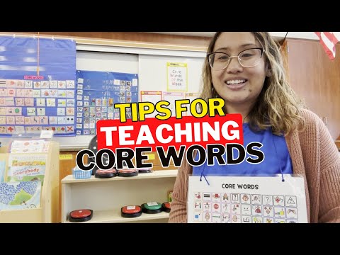 How to Teach Core Words for AAC Users with Core Word of the Week