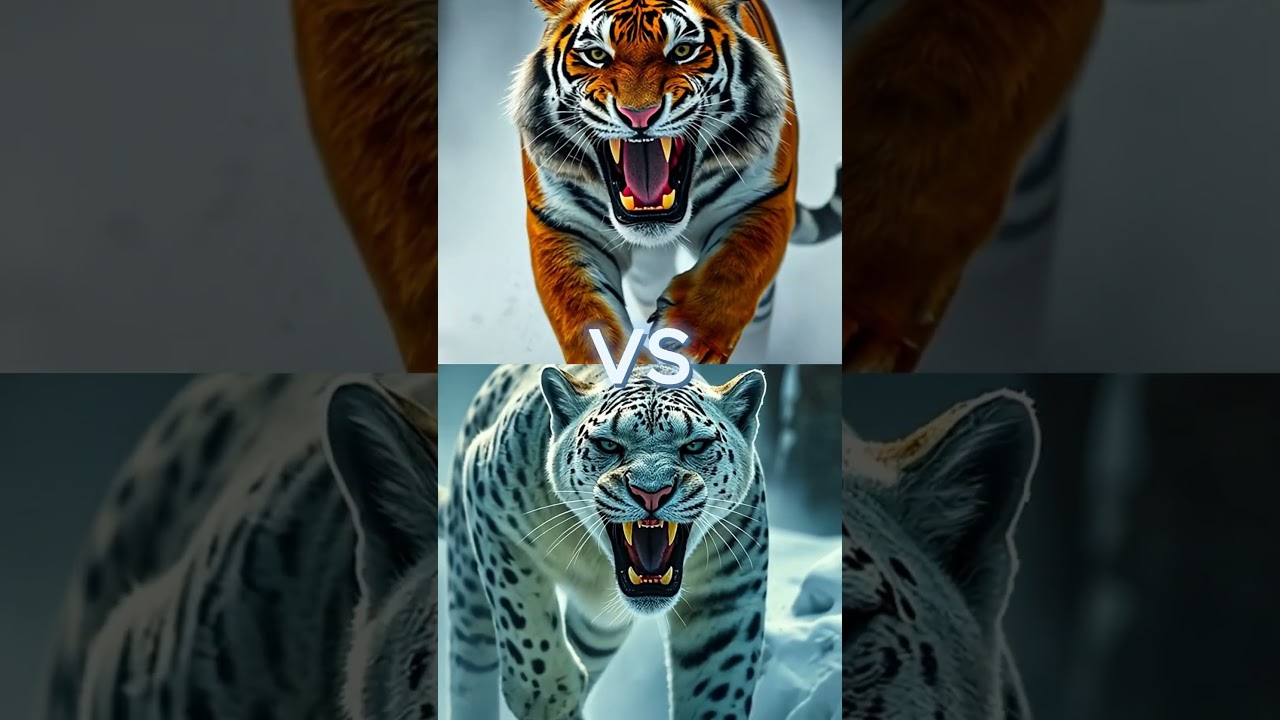 Tiger vs Polar Animals (White Wolf, Bear, snow leopard ...)